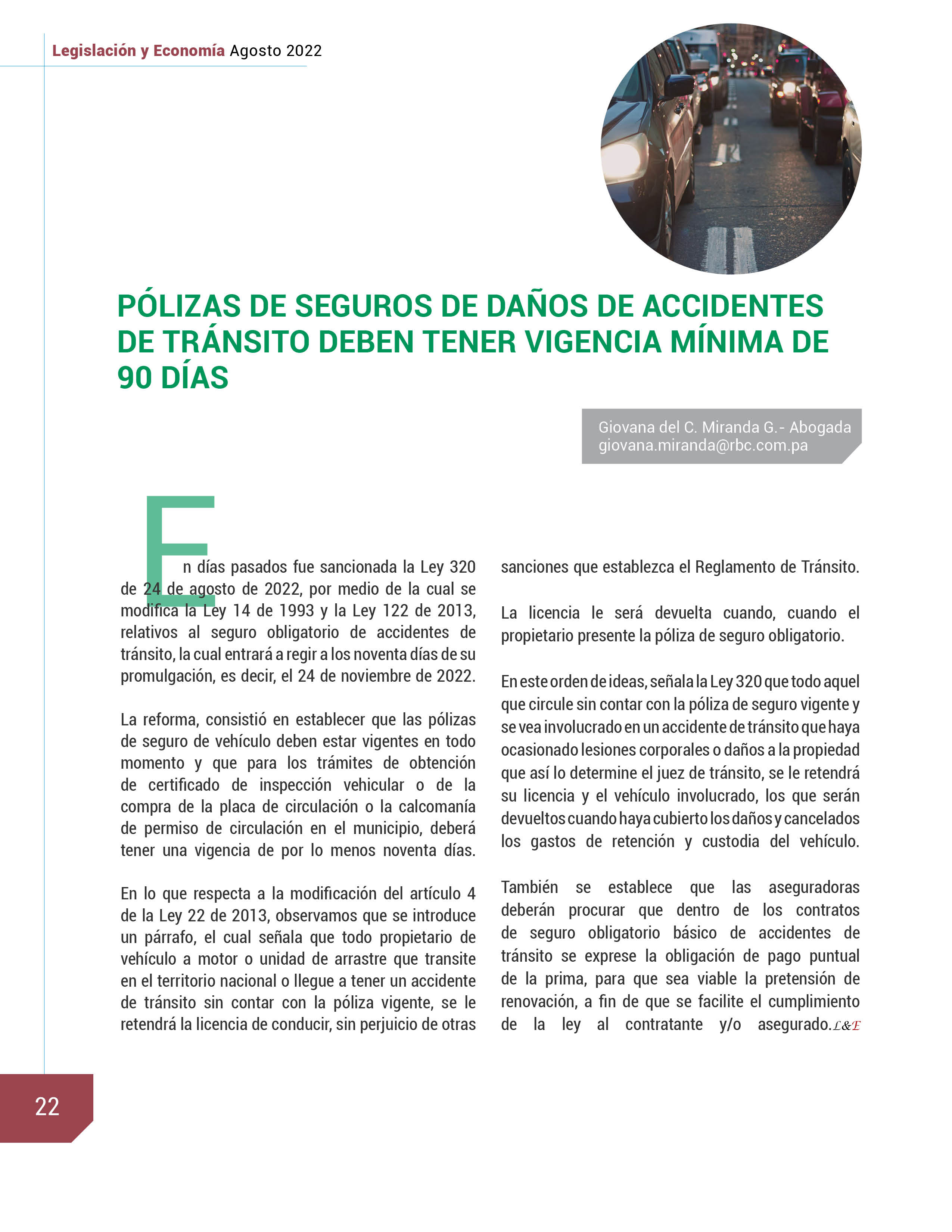 PÓLIZAS DE SEGUROS DE DAÑOS DE ACCIDENTES DE TRÁNSITO DEBEN TENER ...